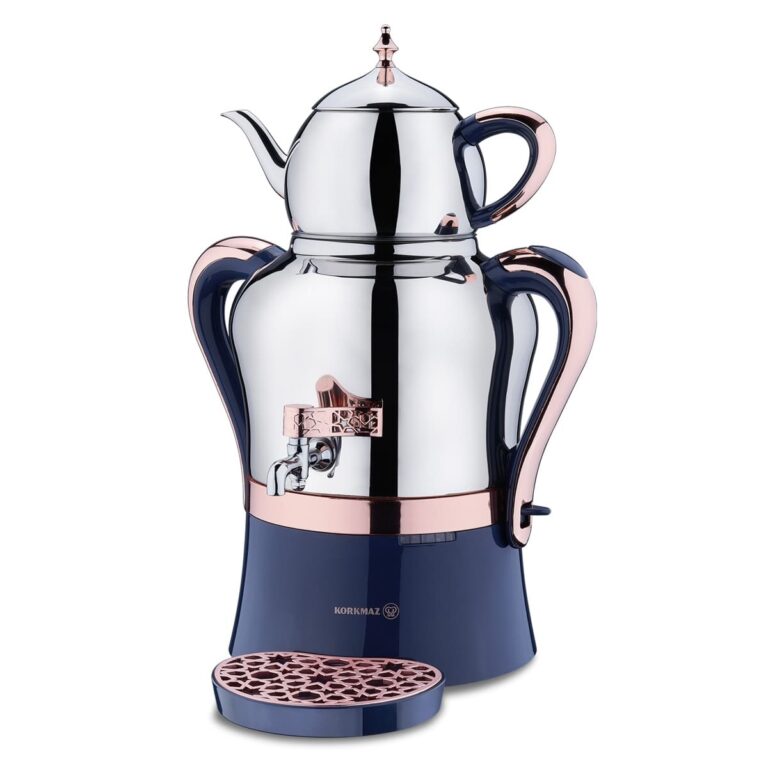 Hanedan Samovar Azura Inox/ Rose Gold – Korkmaz Mauritius
