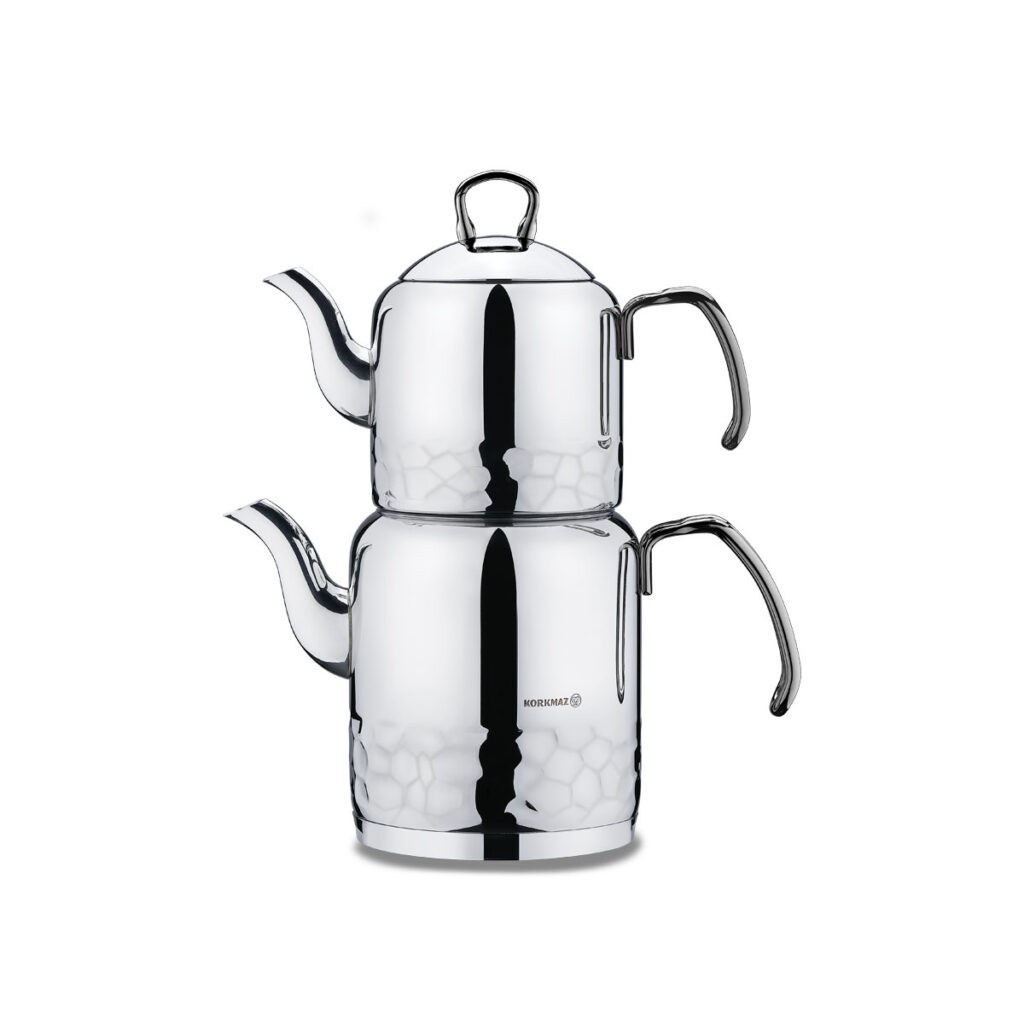Erna Tea Pot Set Inox – Korkmaz Mauritius